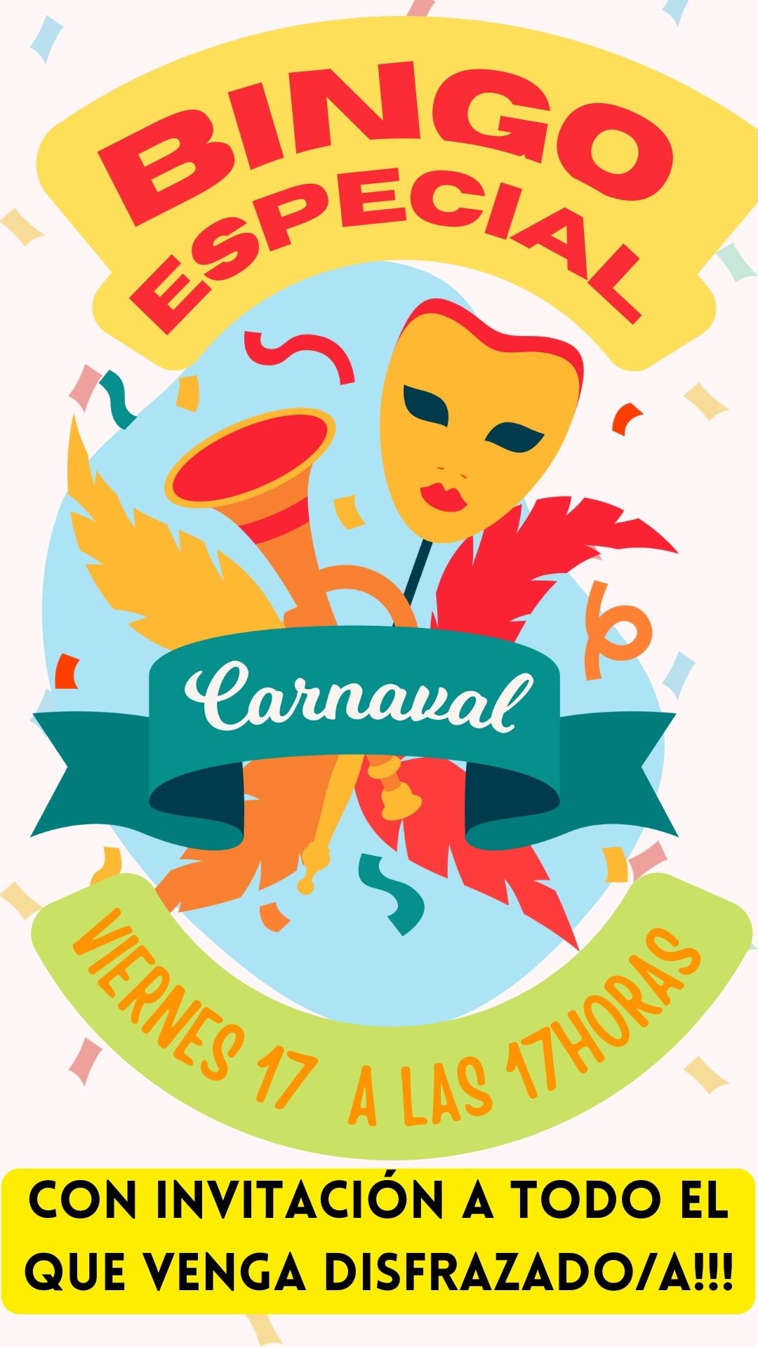 BINGO ESPECIAL CON DISFRACES CARNAVAL - Red de Centros de Mayores de ...